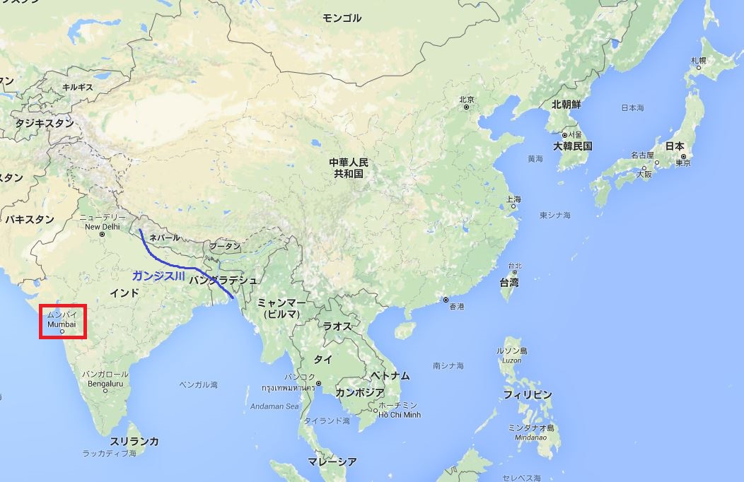 mumbai-ganges-map - GoodDaysLabo